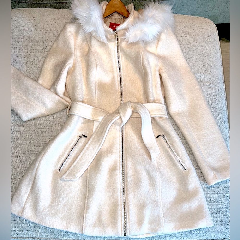 Guess Cream Color Coat - Gem